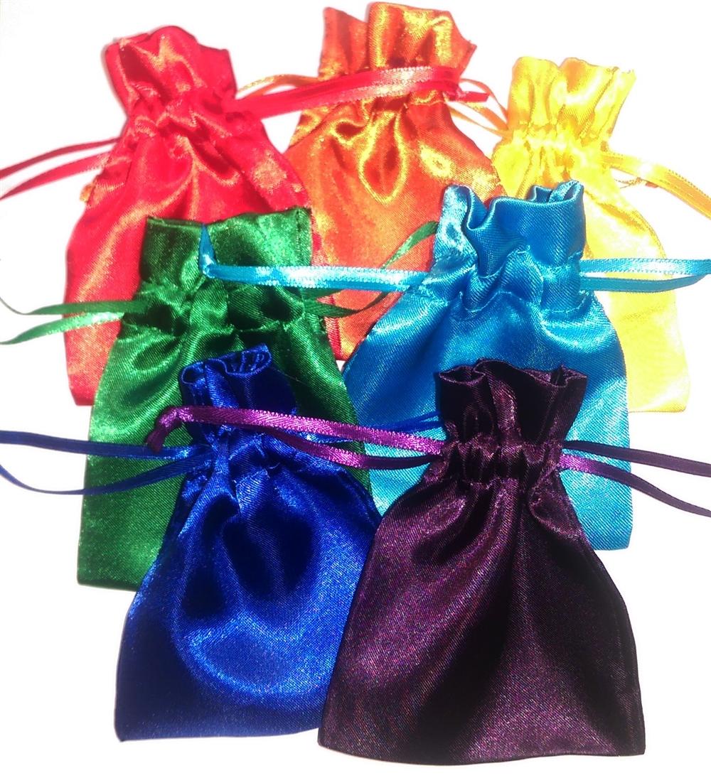 Pouch, 3X4 Satin Chakra Colors - ForHeavenSake