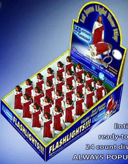 Keychains, Flashlight Jesus - ForHeavenSake