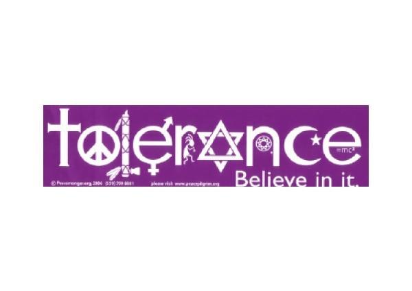 Sticker, Bumper Tolerance - ForHeavenSake